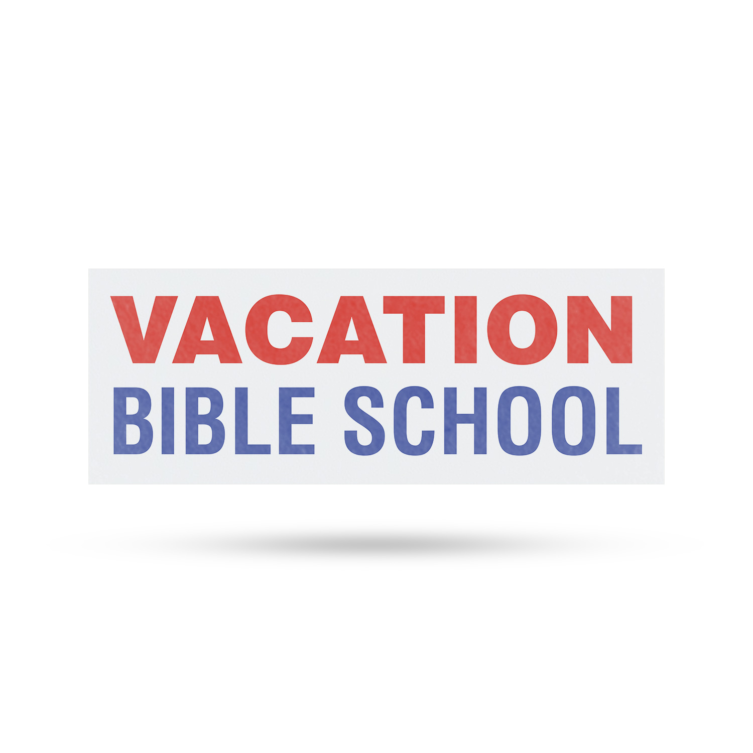 Vacation Bible School Vinyl Decal 48 Inch x 18 Inch Weatherproof Heavy-Duty Adhesive Backing ...