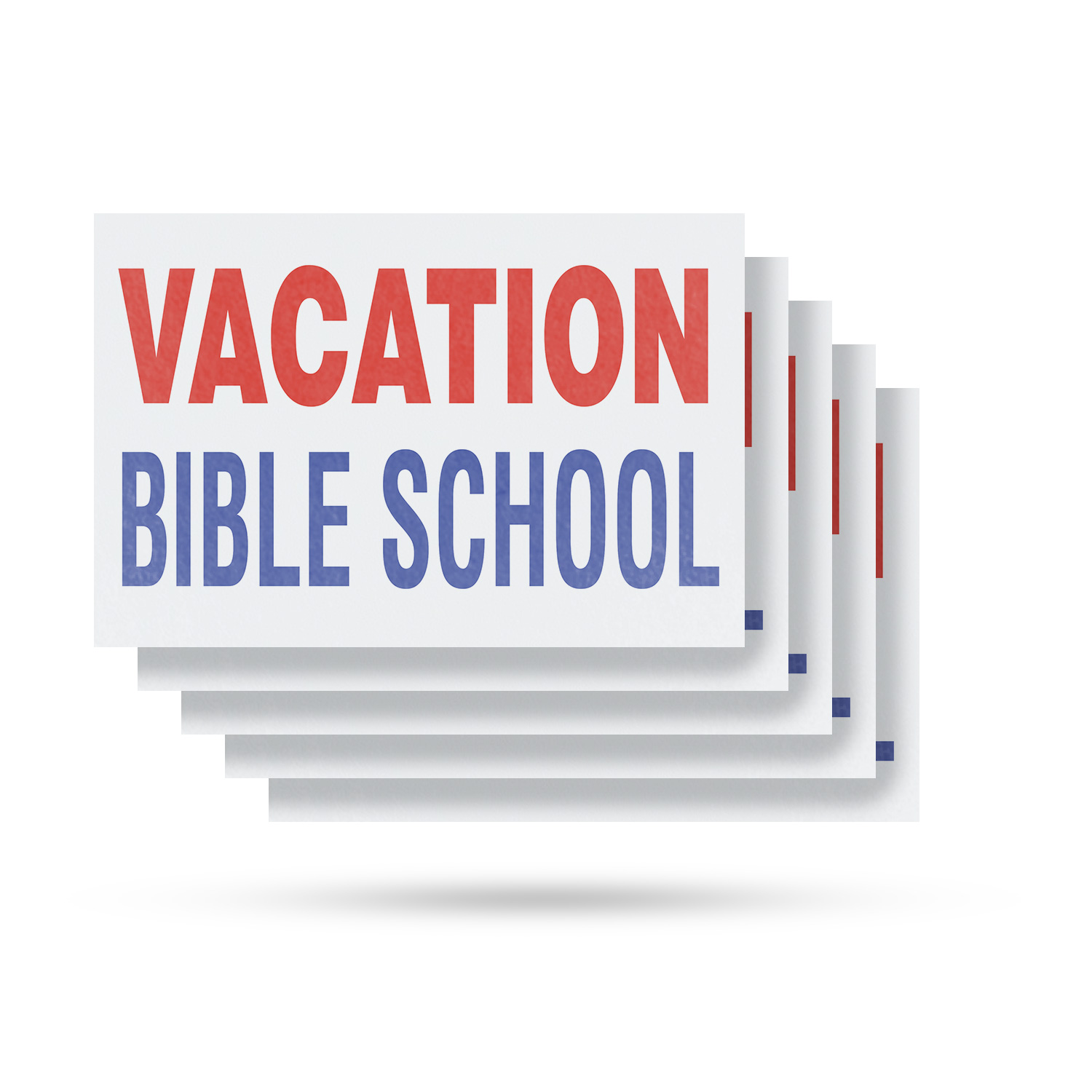 Vacation Bible School Vinyl Decal 5 Pack of 12 Inch x 16 Inch Weatherproof Heavy-Duty Adhesive ...