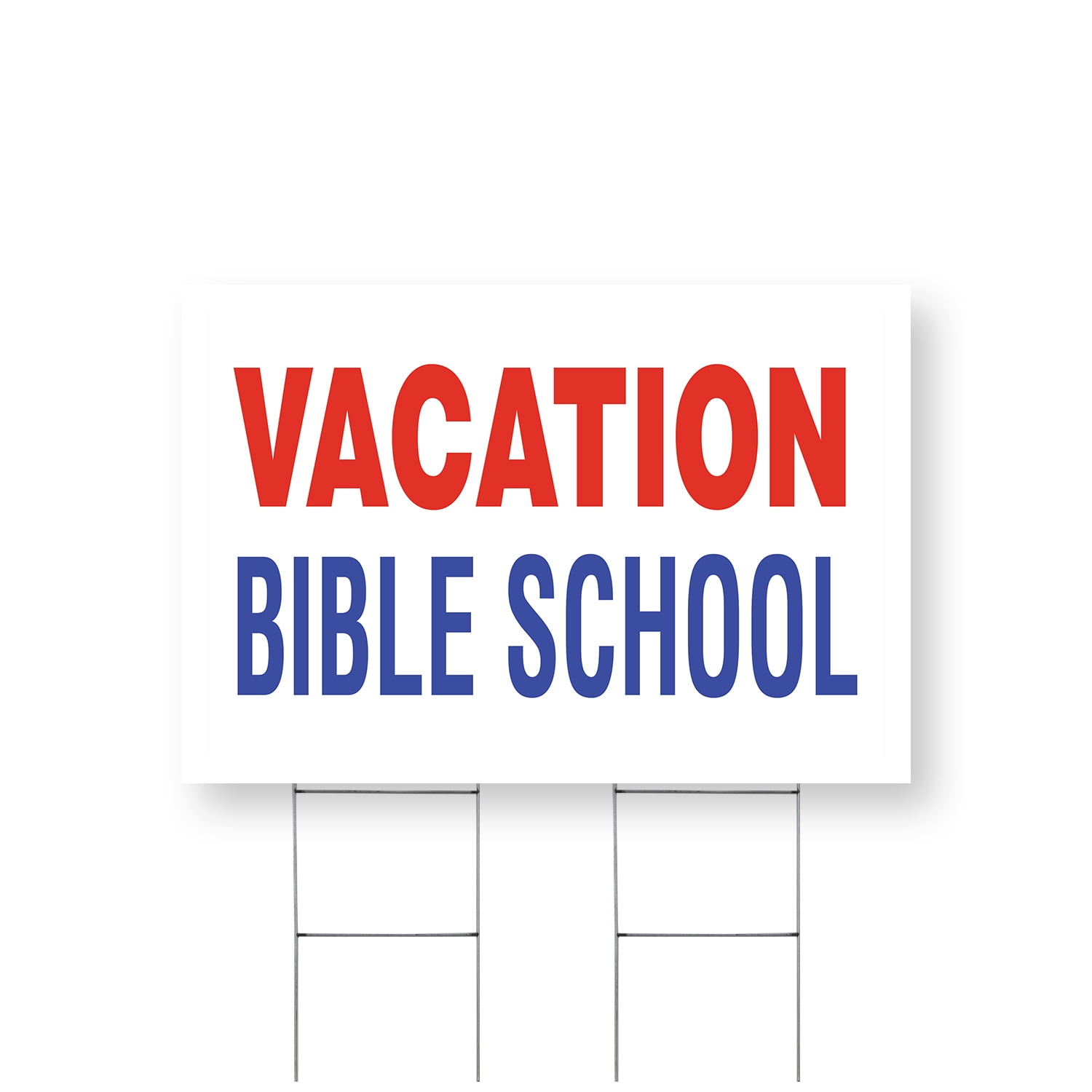 Vacation Bible School Yard Sign 24 Inch x 36 Inch Double Sided ...