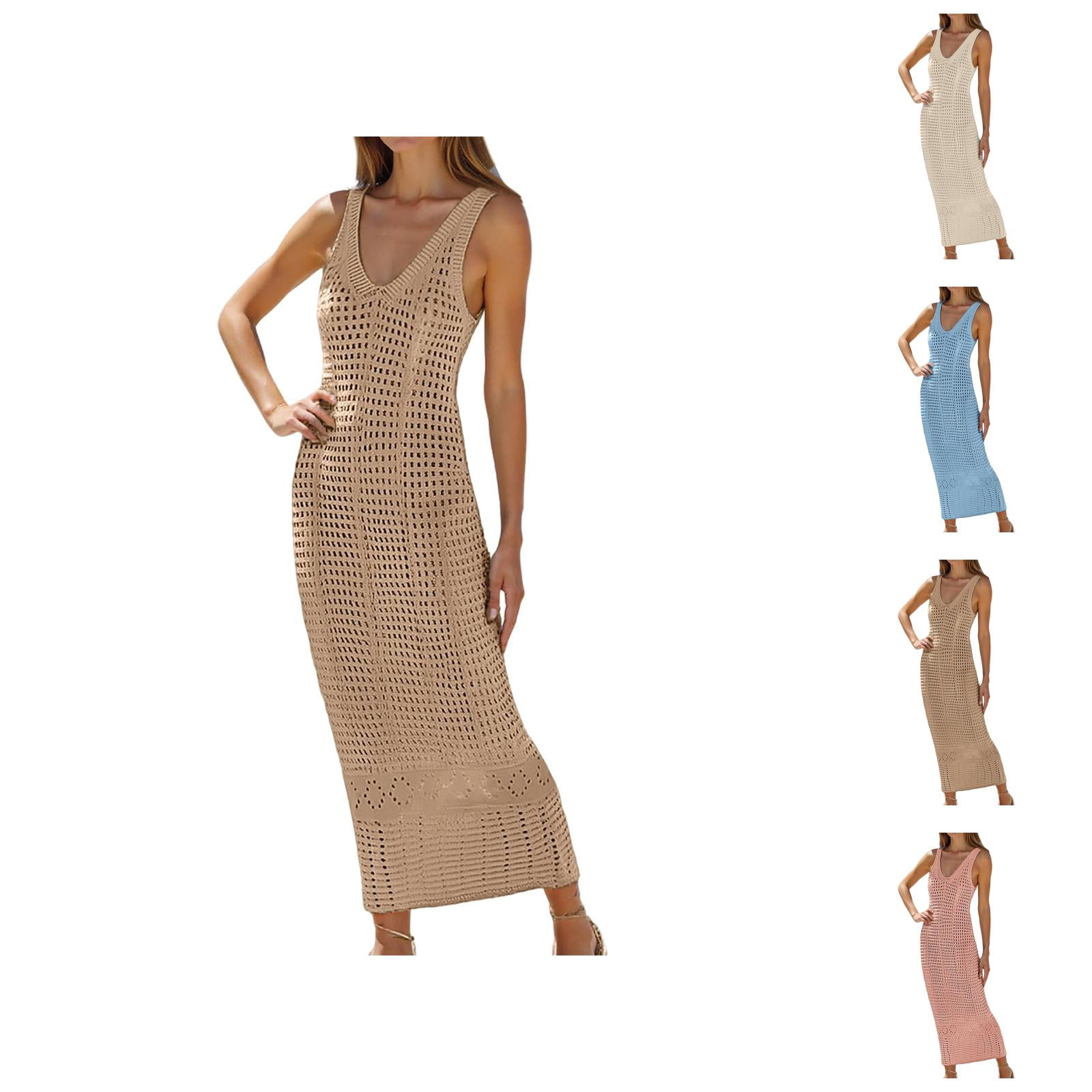 Vacation Outfits for Women Bohemian Floral Print Beach Cover Up Loose ...