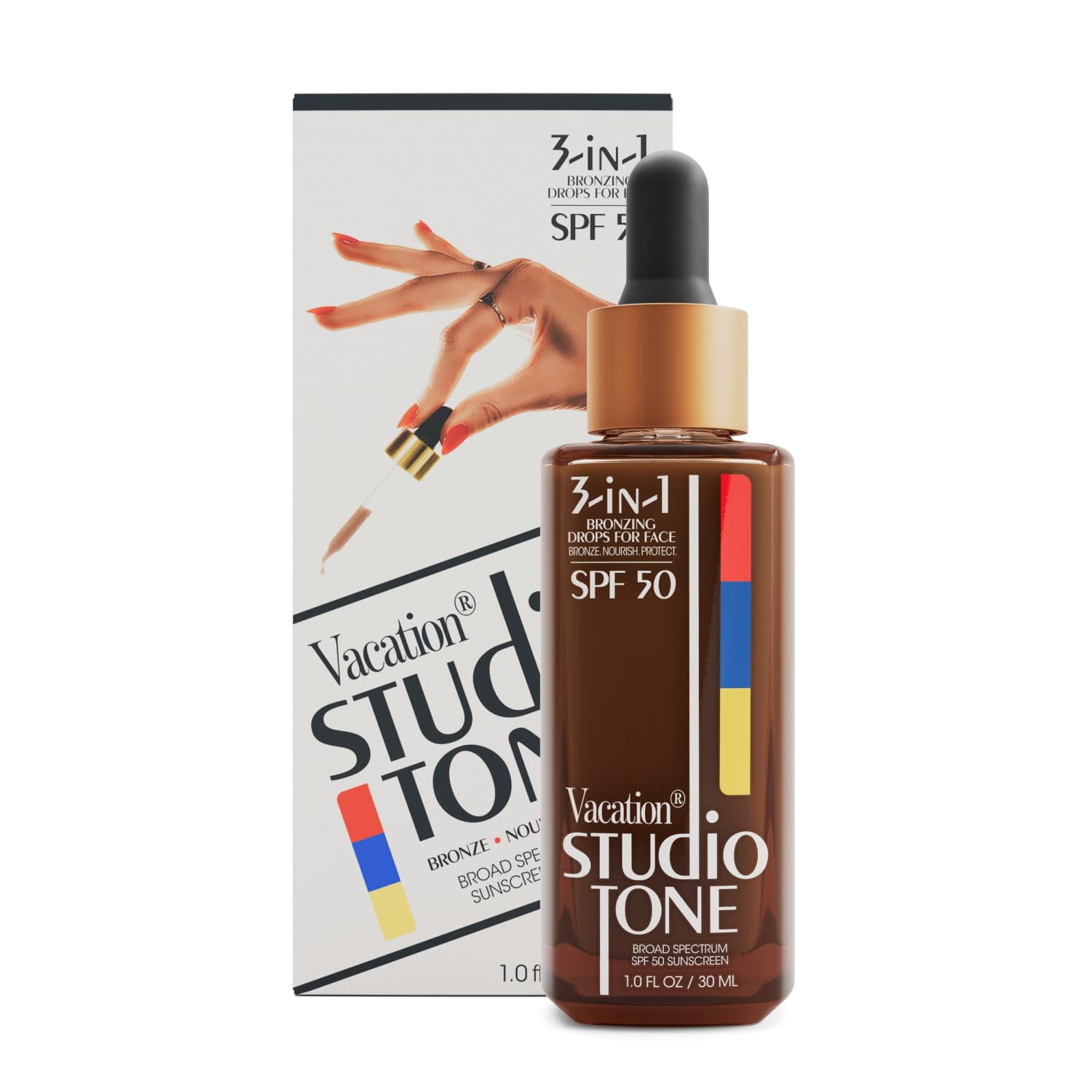 Vacation Studio Tone SPF MZF22 50 Sunscreen Bronzing Drops For Face ...