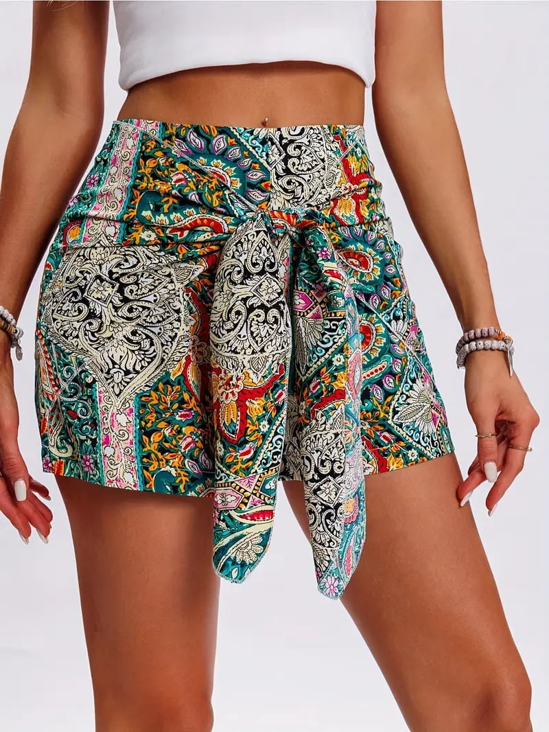 Vacation Style Woman Shorts 2025 Summer Trendy Latest Casual Vintage ...