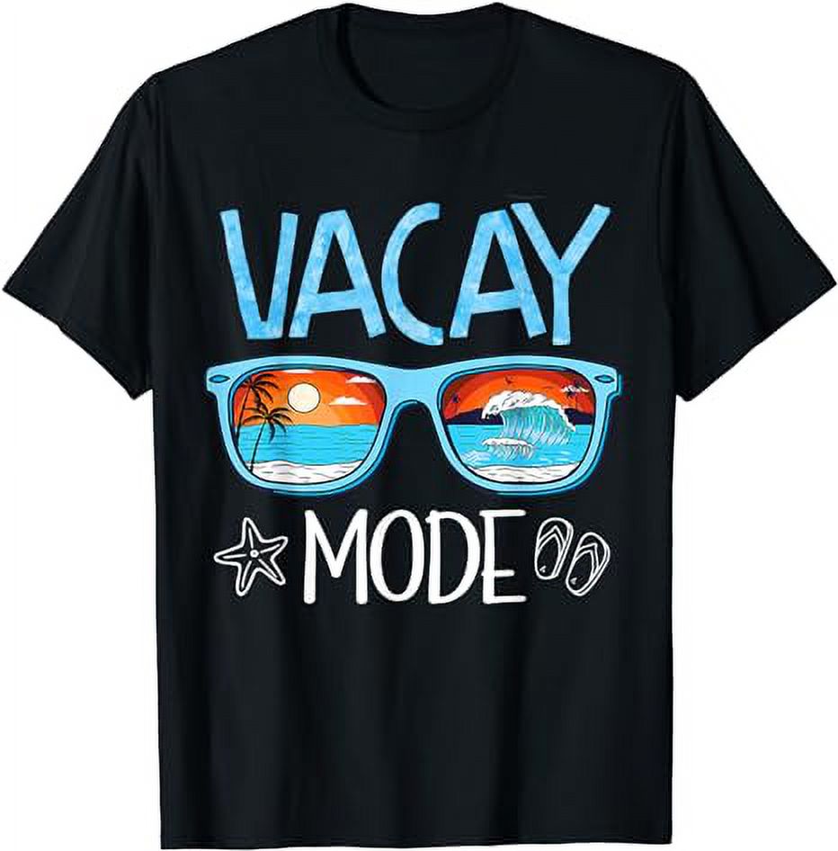 Vacay Mode Beach Vacation Summer Cruise Getaway Holiday T-Shirt ...