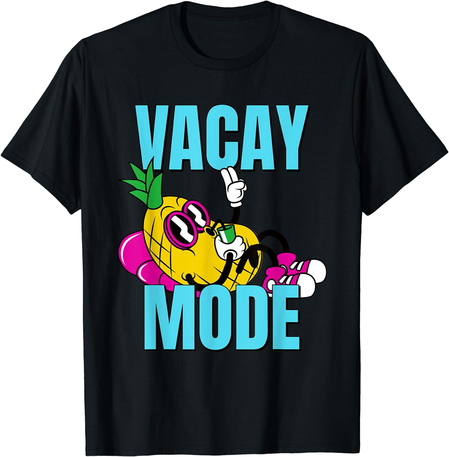 Vacay Mode - Cute Pineapple Vacation Summer Cruise Getaway T-Shirt ...
