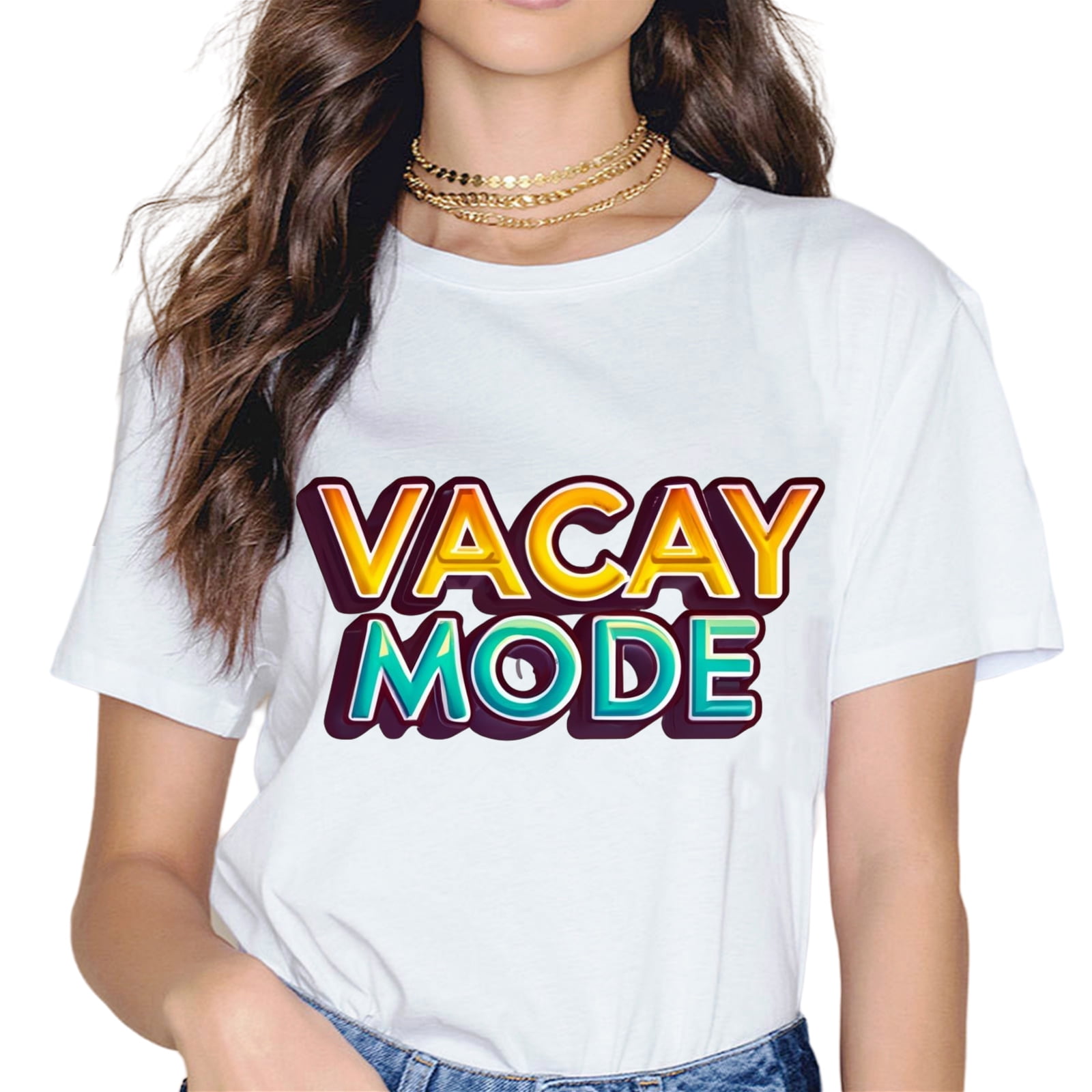 Vacay Mode Cute Vacation Summer Cruise Getaway T-Shirt - Walmart.com