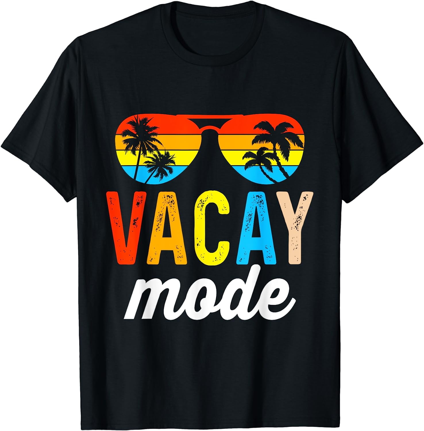 Vacay Mode Vintage Vacation Summer Cruise Family Holiday T-Shirt ...