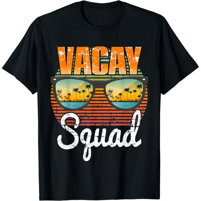 Vacay Squad Summer Vacation Family Friends Retro Matching T-Shirt ...
