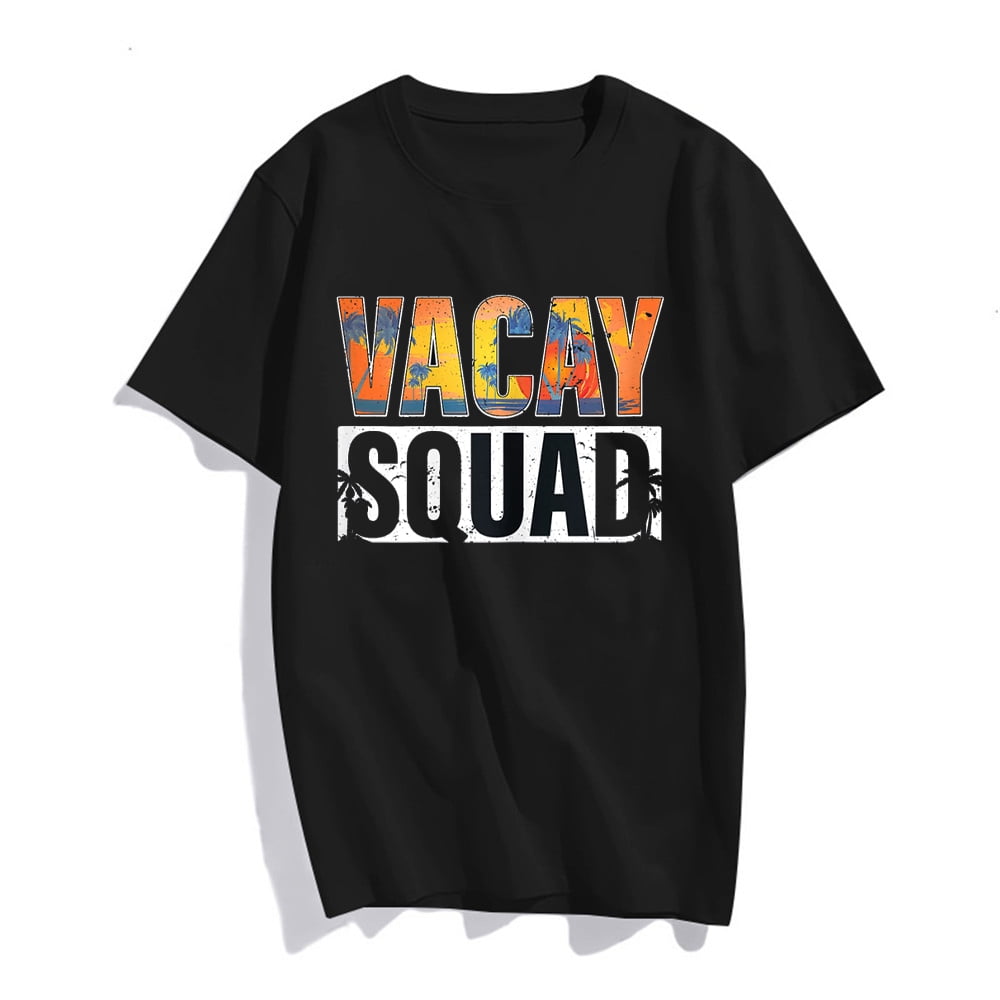 Vacay Squad Summer Vacation Family Friends Trip Palm Trees T-Shirt ...