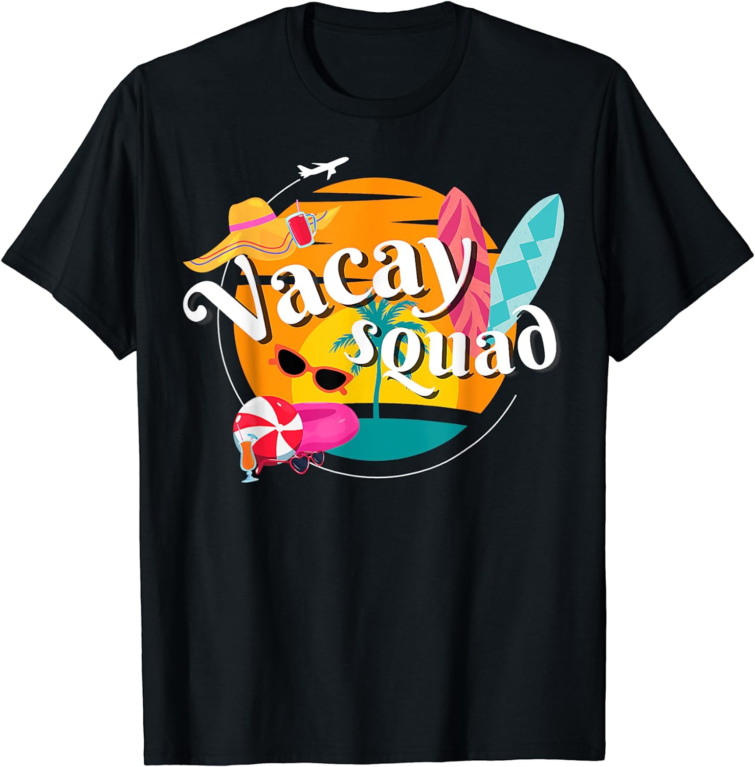 Vacay Squad Summer Vacation Hawaii Beach Family Travel Trip T-Shirt ...