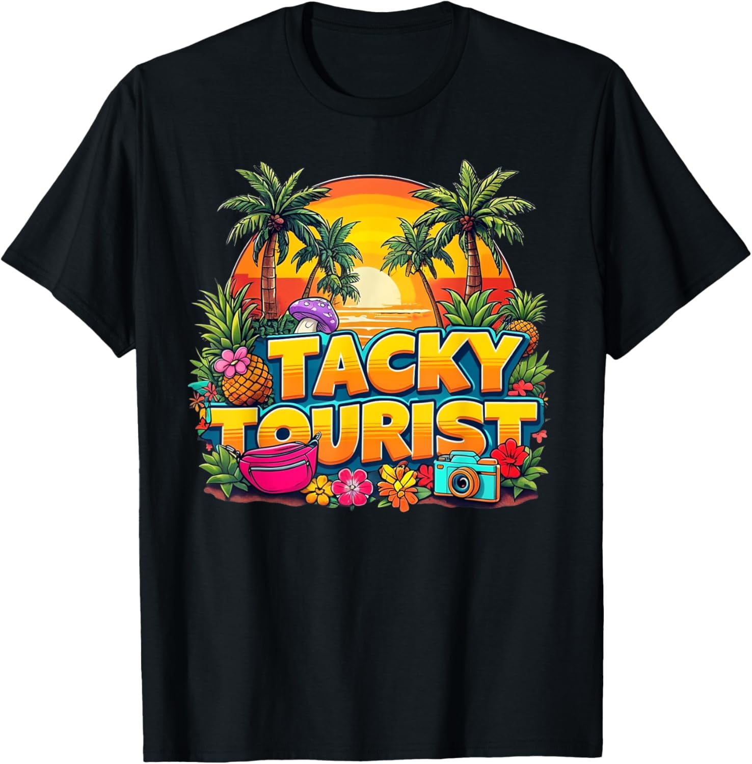 Vacay Tacky Tourist Outfit Wacky Cruise Costume Idea Tacky T-Shirt ...