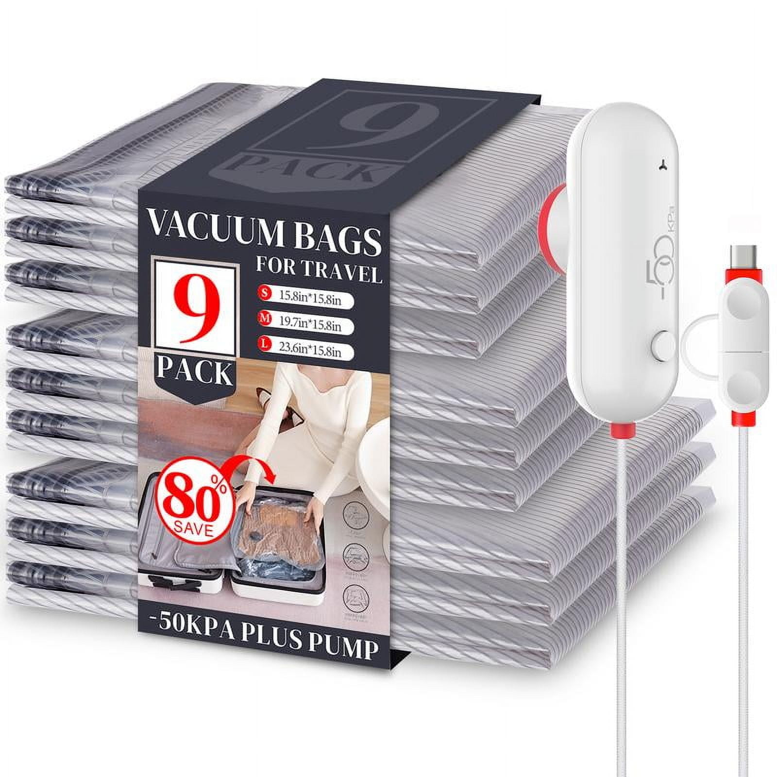 Vacbird Travel Vacuum Storage Bags with USB Electric Pump (2025 New ...