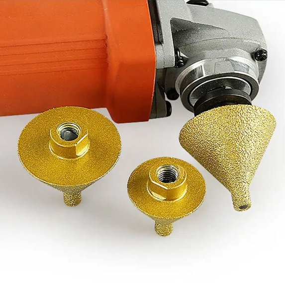 Vacemry 2Pcs Diamond Bit, Diamond Beveling Chamfer Bit for Angle ...