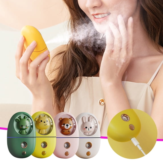 Vacemry 4Pcs USB Humidifier, USB Charging Handheld Facial Humidifier, Portable Nano Spray Mist ...