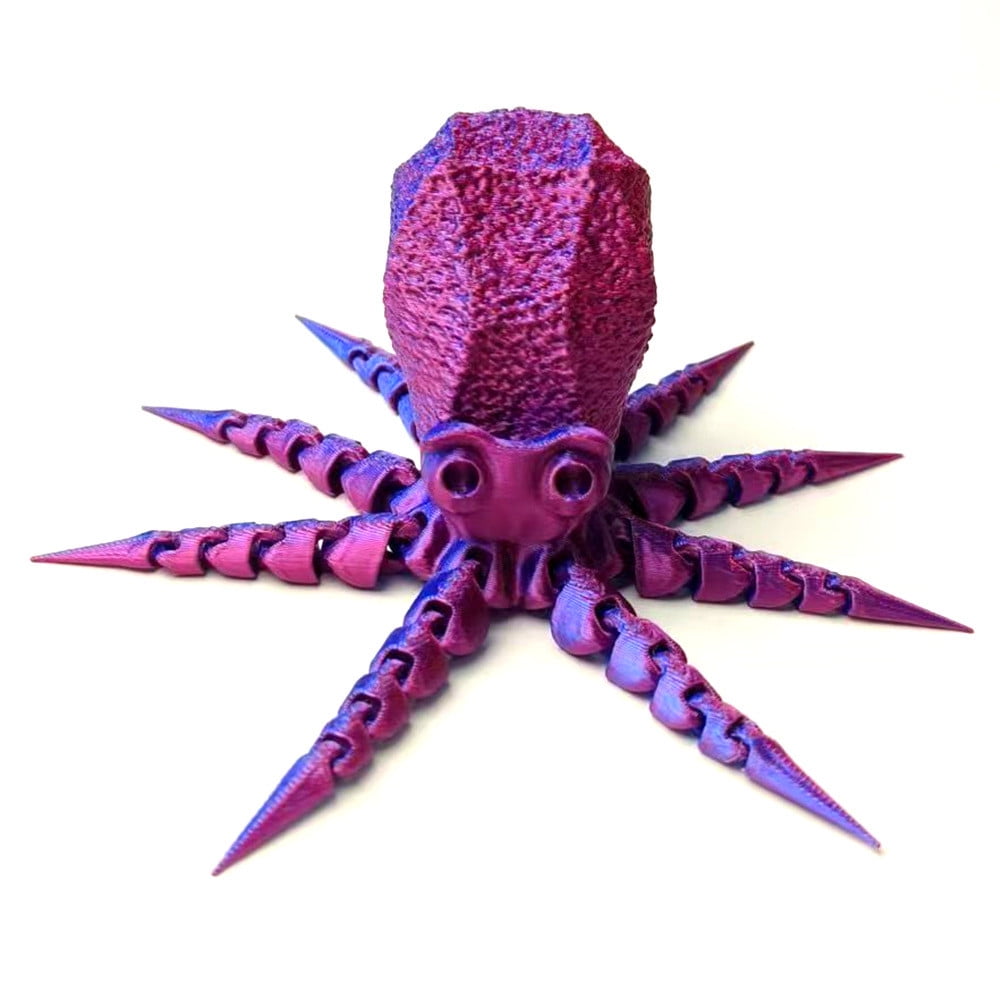 Vacemry Under $5 3D Printed Octopus Model, Movable Joint Toy Decoration ...