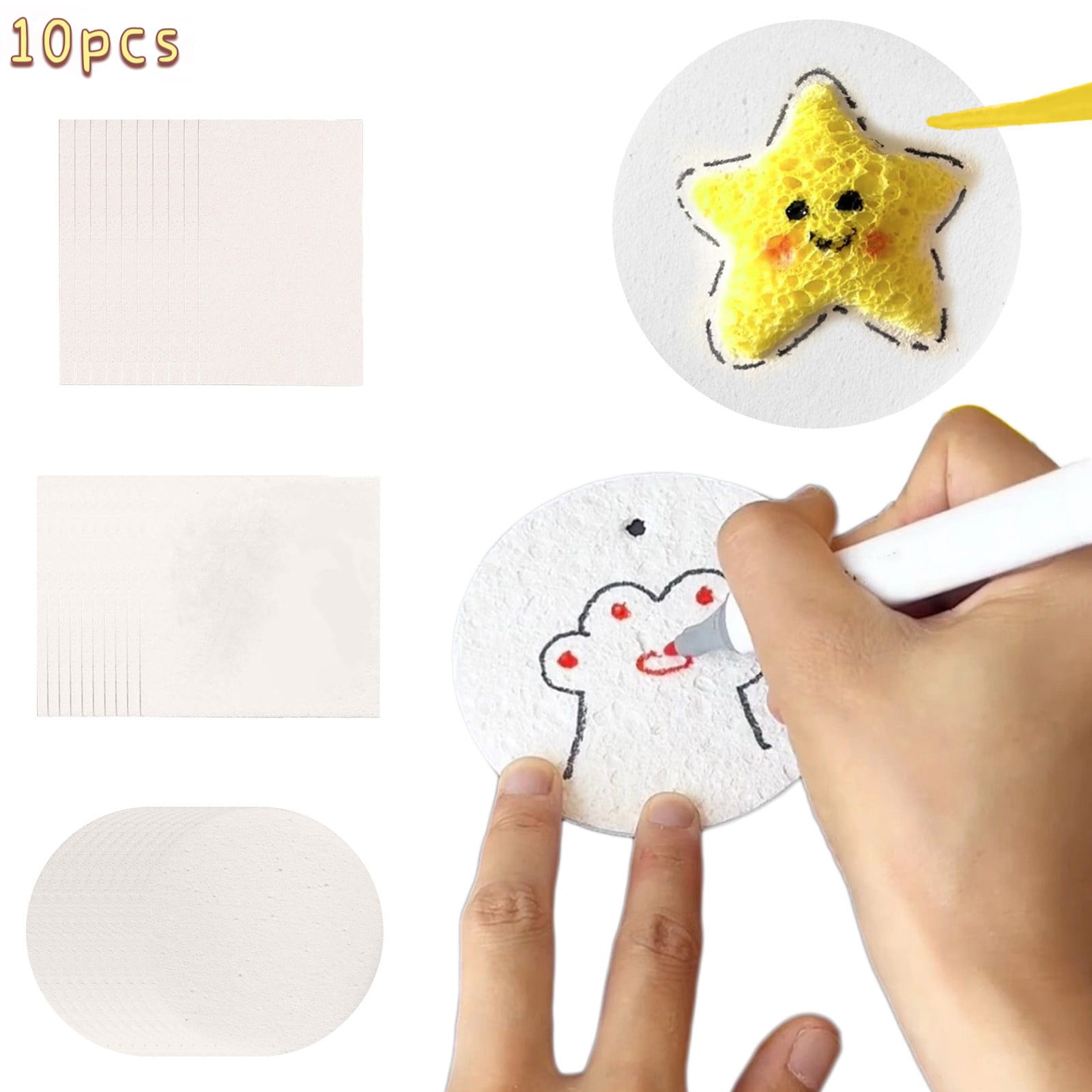 Vacemry under $5 3Pcs Expanding Sponge Craft, Expanding Cellulose ...
