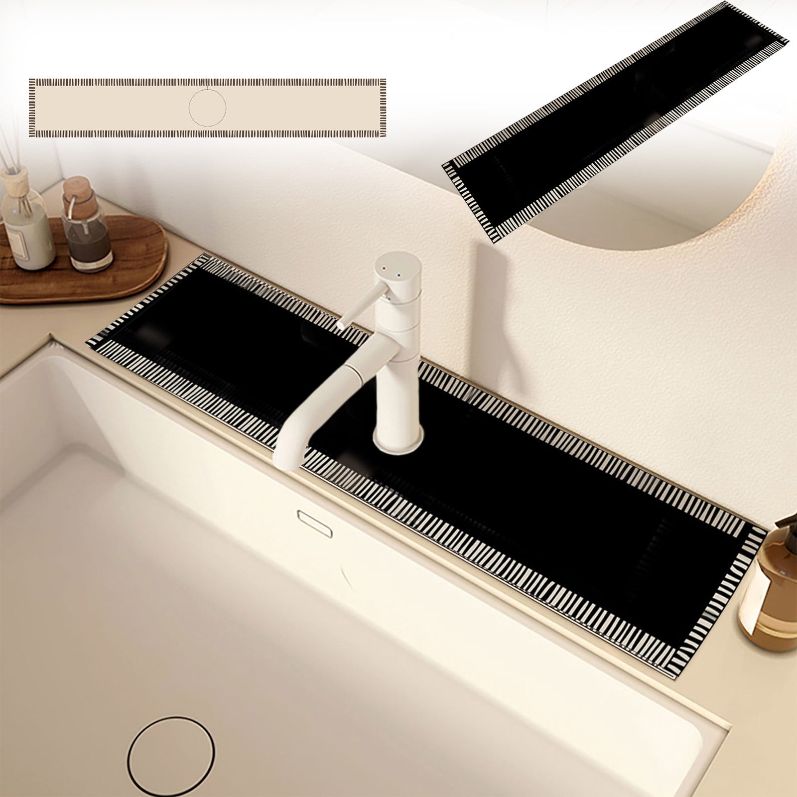 Vacemry Under $5 Absorbent Sink Mat, Kitchen Faucet Countertop ...