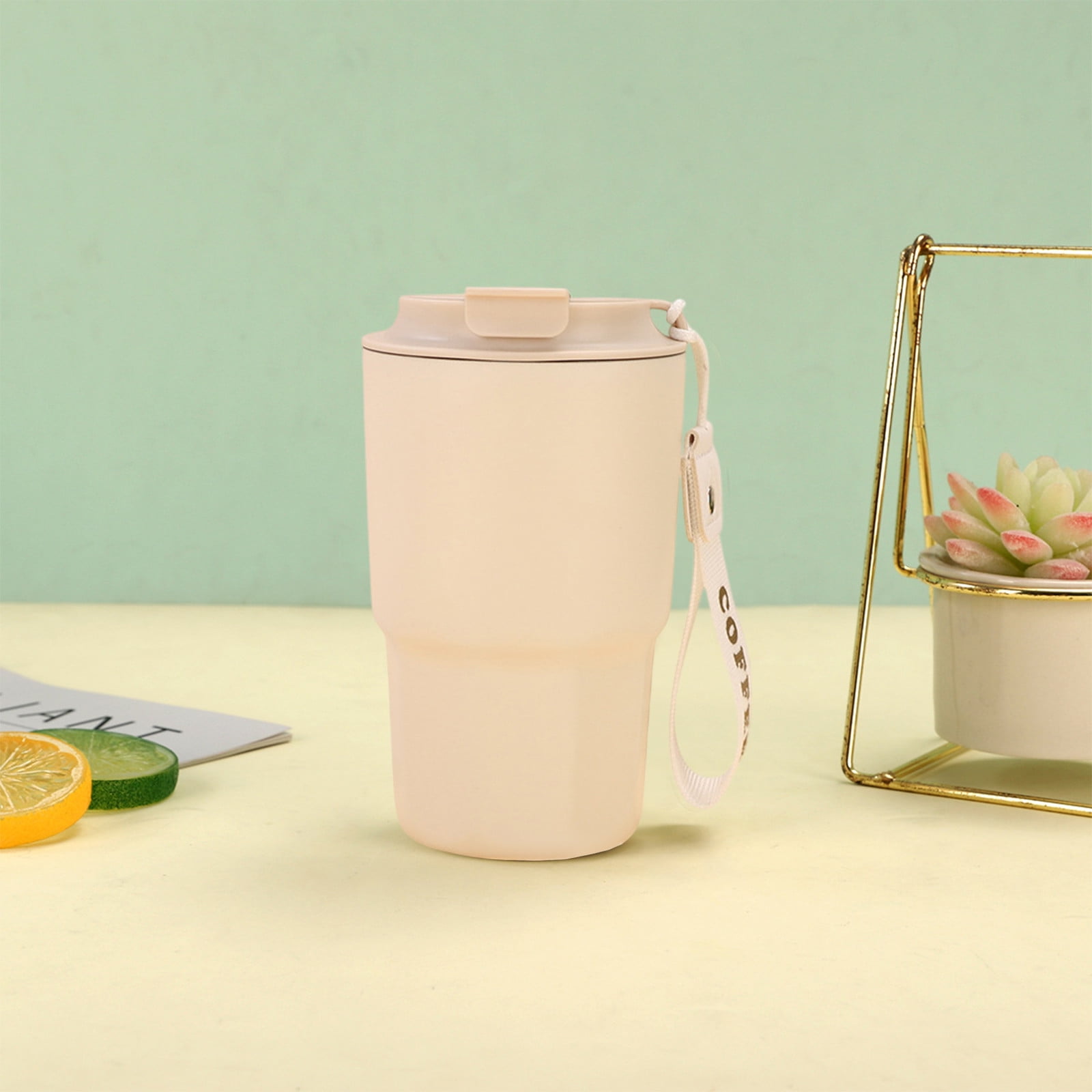 Vacemry Under $5 Car Cup Holder Mug, 480ml Stainless Steel Insulated Cup, Vacuum Travel Tumbler ...