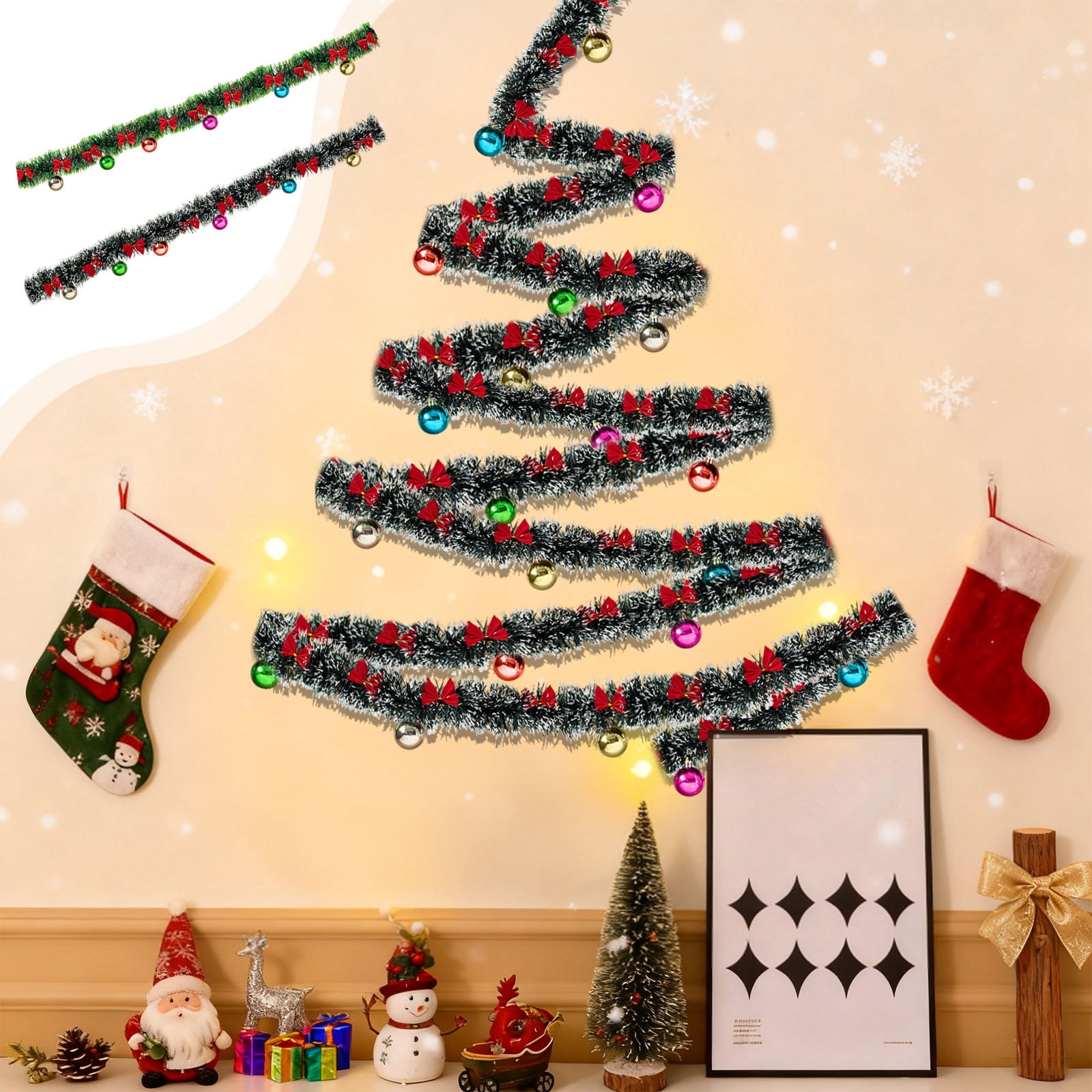 Vacemry Under $5 Christmas Party Streamers Decor, 2-Meter Confetti ...