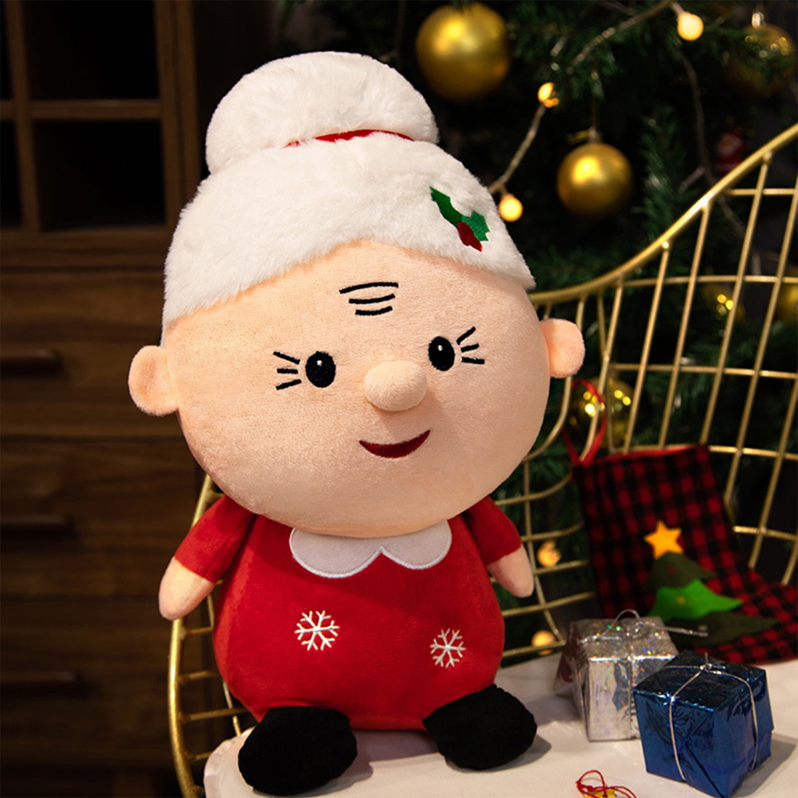 Vacemry Under $5 Christmas Plush Doll, 15.7 Inch Holiday Stuffed Toy ...