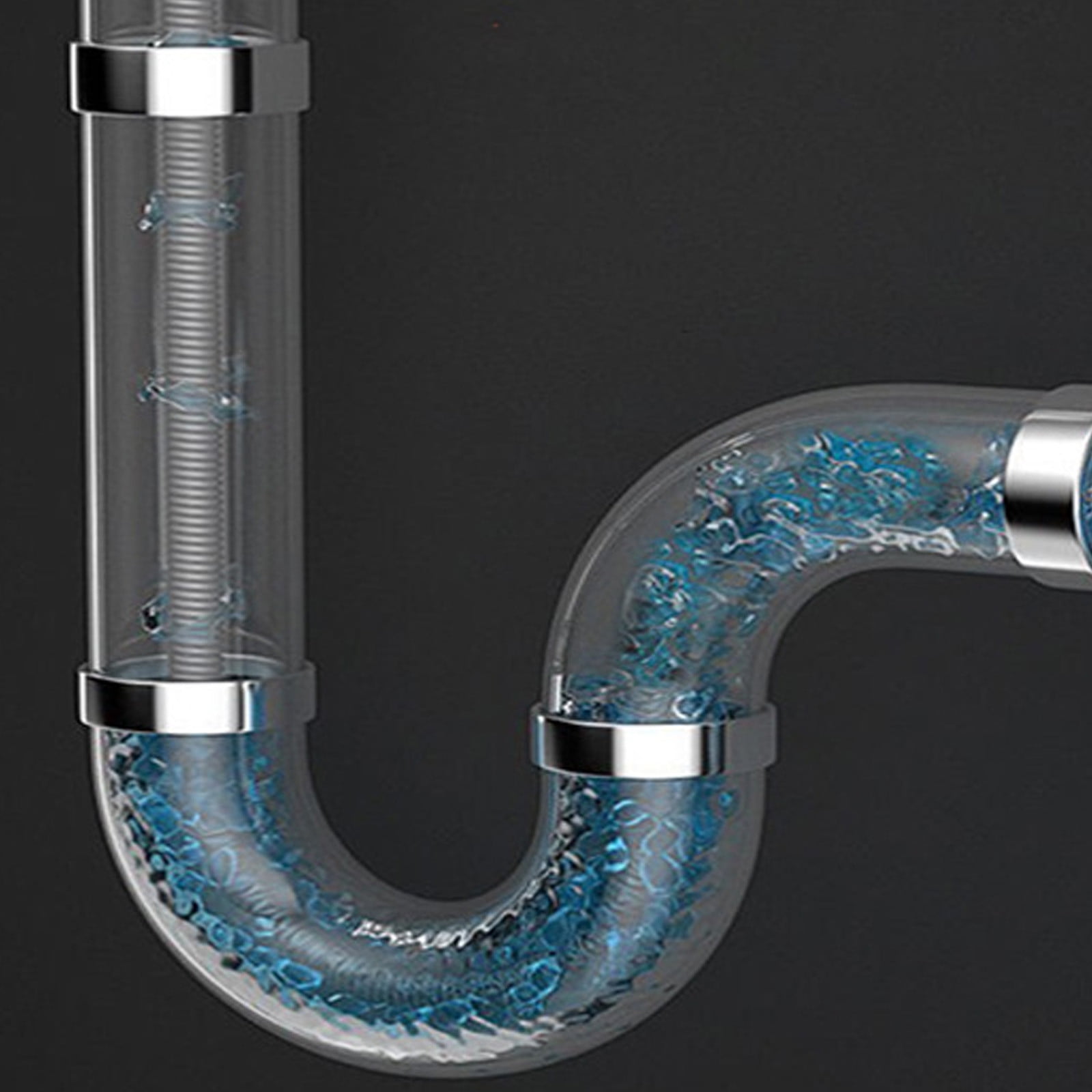 Vacemry Under $5 Drain Snake Tool for Kitchen Sink, Flexible Pipe ...
