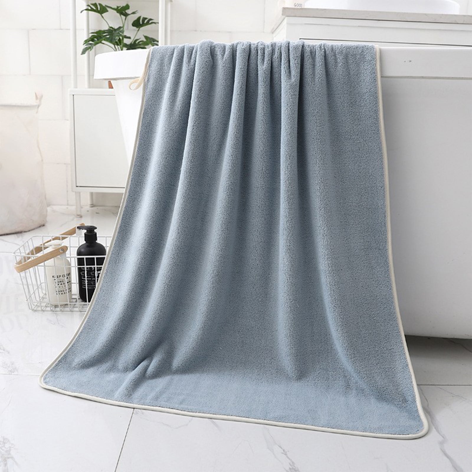 Vacemry Under $5 Microfiber Bath Towel, Ultra Absorbent Quick Dry Bath ...