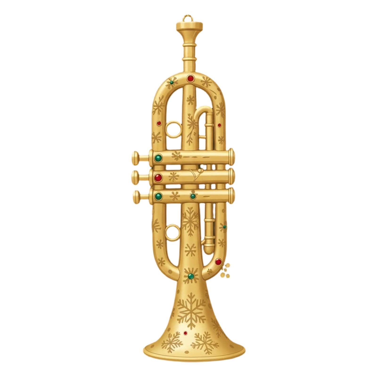 Vacemry Under $5 Musical Instrument Ornaments, Golden Filigree ...