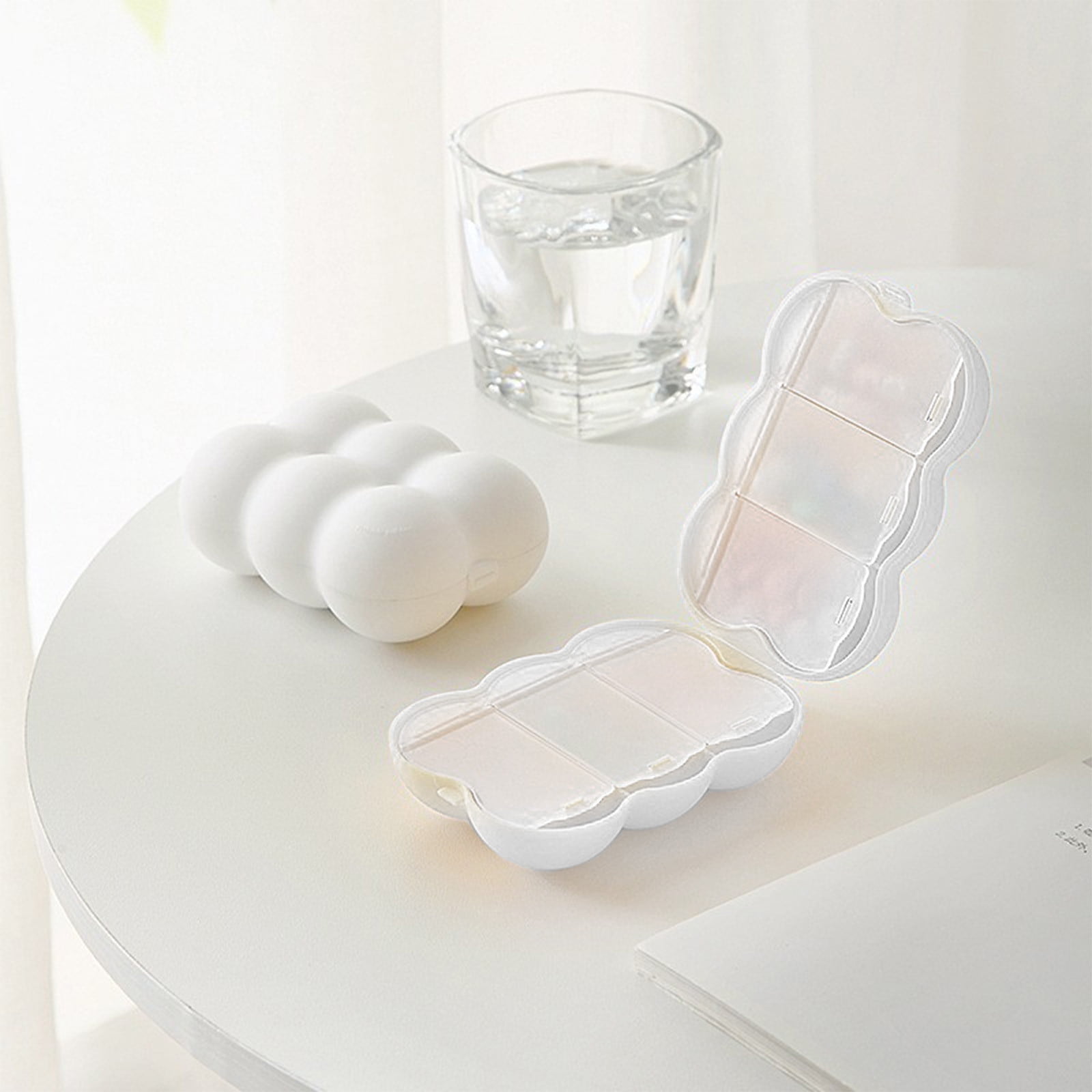 Vacemry Under $5 Portable Vitamin Organizer, 6 Compartment Pill Case ...