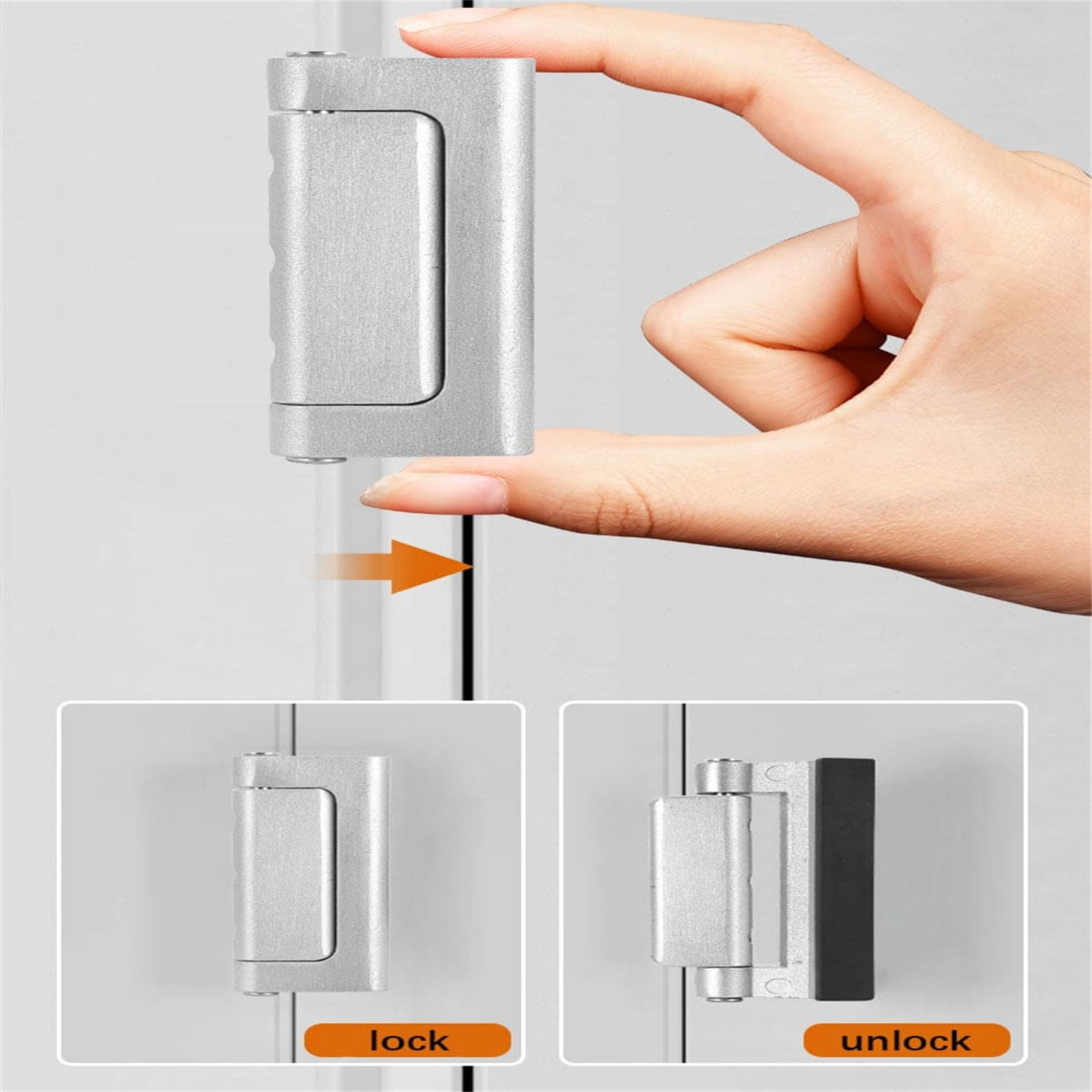 Vacemry Under $5 Quick Snap Door Lock, Anti-Theft Security Fastener for ...