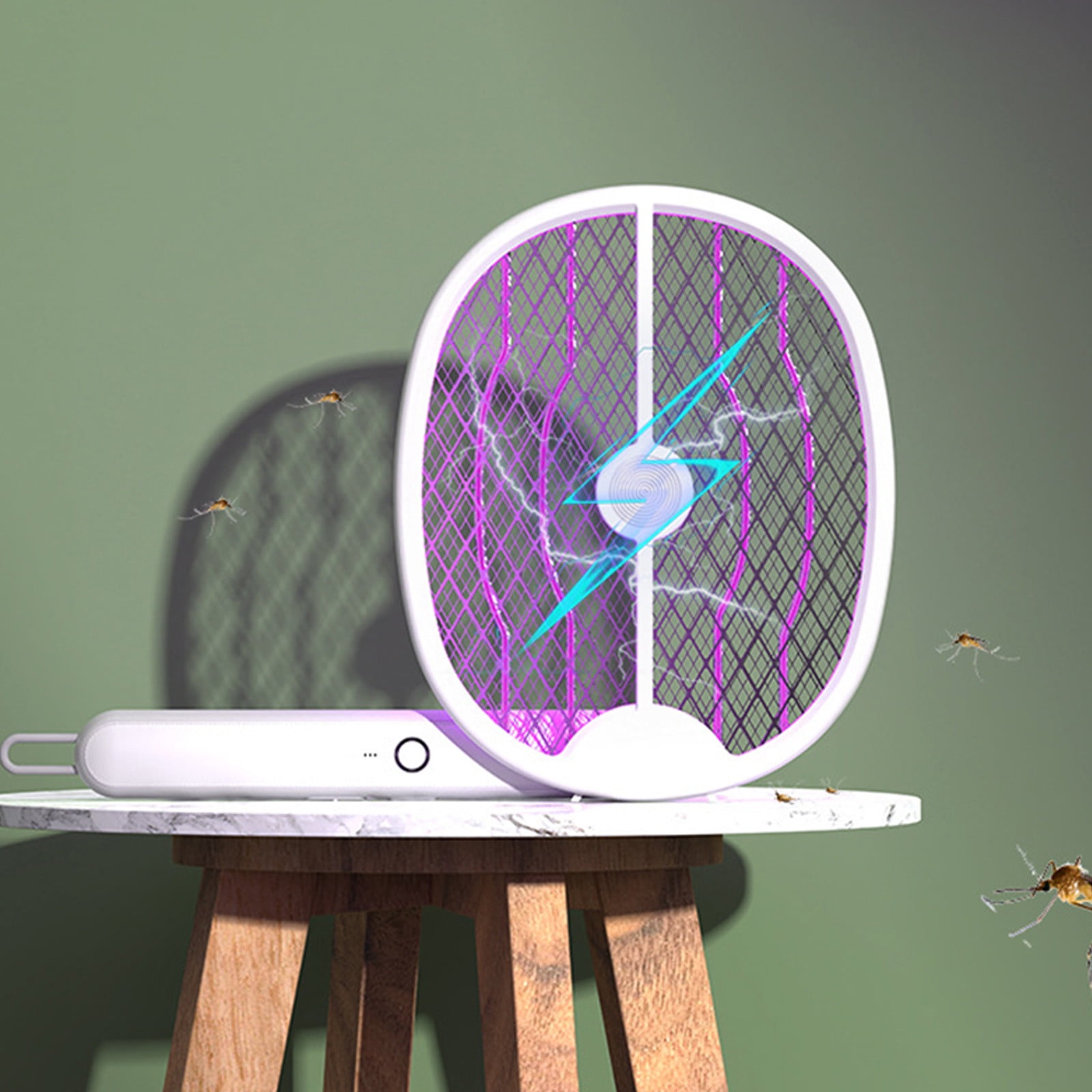 Vacemry Under $5 Rechargeable Mosquito Zapper, Foldable Insect Swatter ...