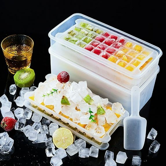 Vacemry 5Pcs Plastic Ice Tray, Multi-Layer Ice Tray Maker for Large Ice ...