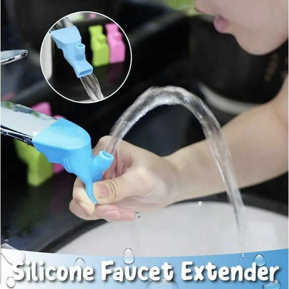 Vacemry Faucet ExtenderSilicone Water Flow Extender for Kids Hand ...