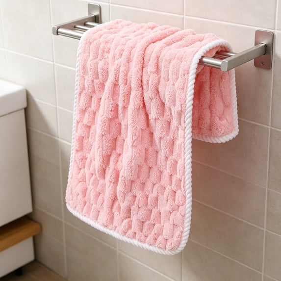 Vacemry Fleece Face Towel Individually Packaged Thickened Soft ...