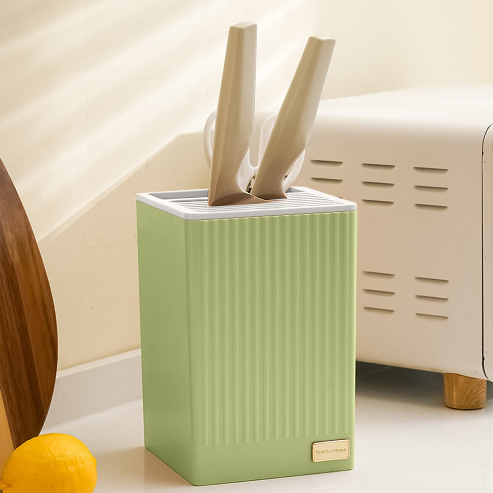 Vacemry Kitchen Knife RackMultifunctional Countertop Organizer with ...