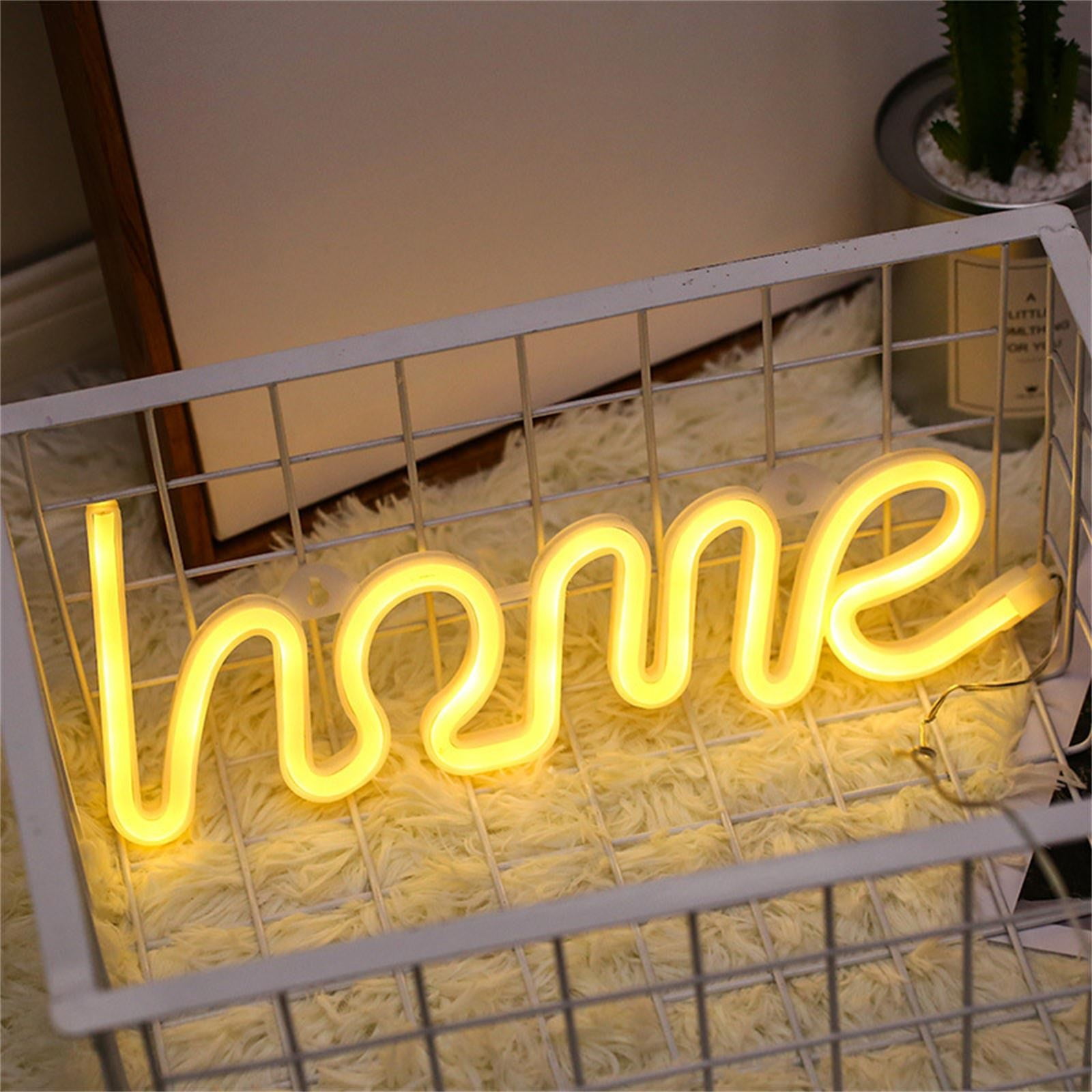 Vacemry LED Neon Sign Light, Wall Mount or Standing Decorative Lamp ...