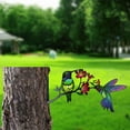 Vacemry Metal Tree Insert Bird Hummingbird Iron Paint, Outdoor Garden ...