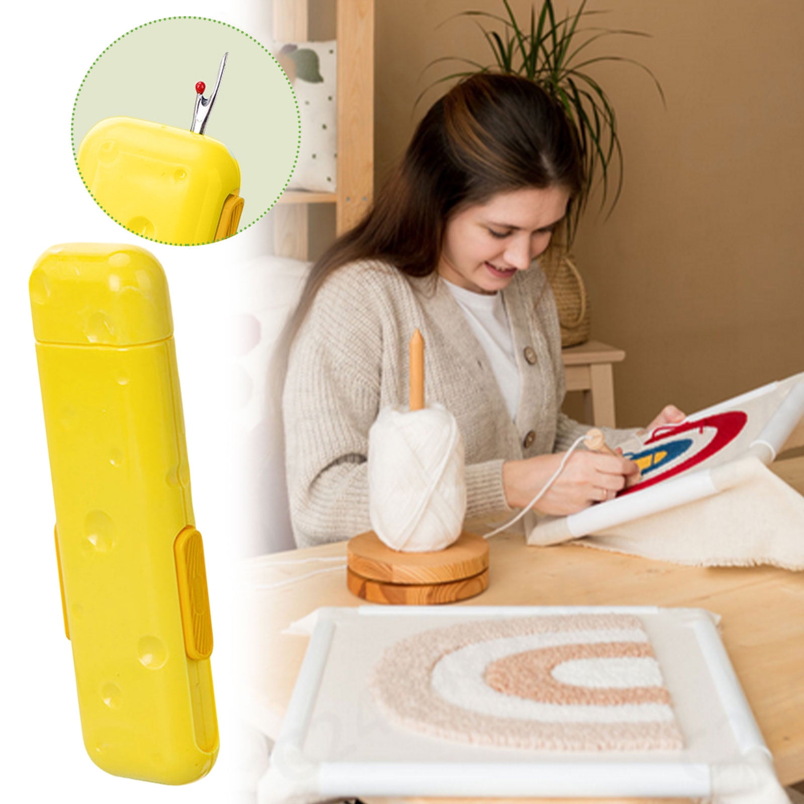 Vacemry Needle Threader, Three-in-One Needle Threader Tool for Elderly ...