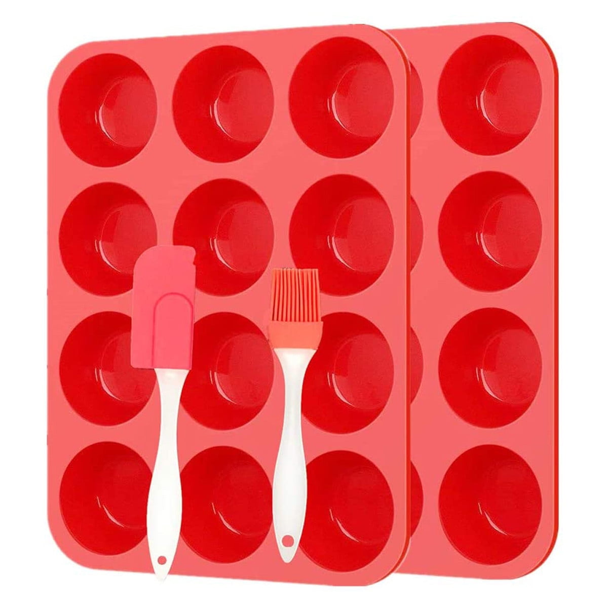 Vacemry Silicone Cake Baking Mold, Half Sphere Shape for Muffins ...