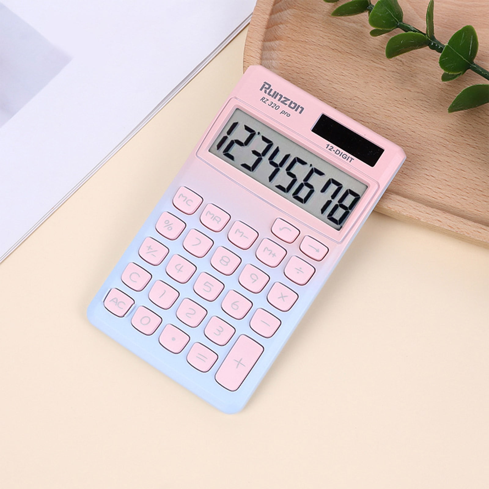 Vacemry Solar CalculatorLarge Display with Big Buttons, Dual Power ...