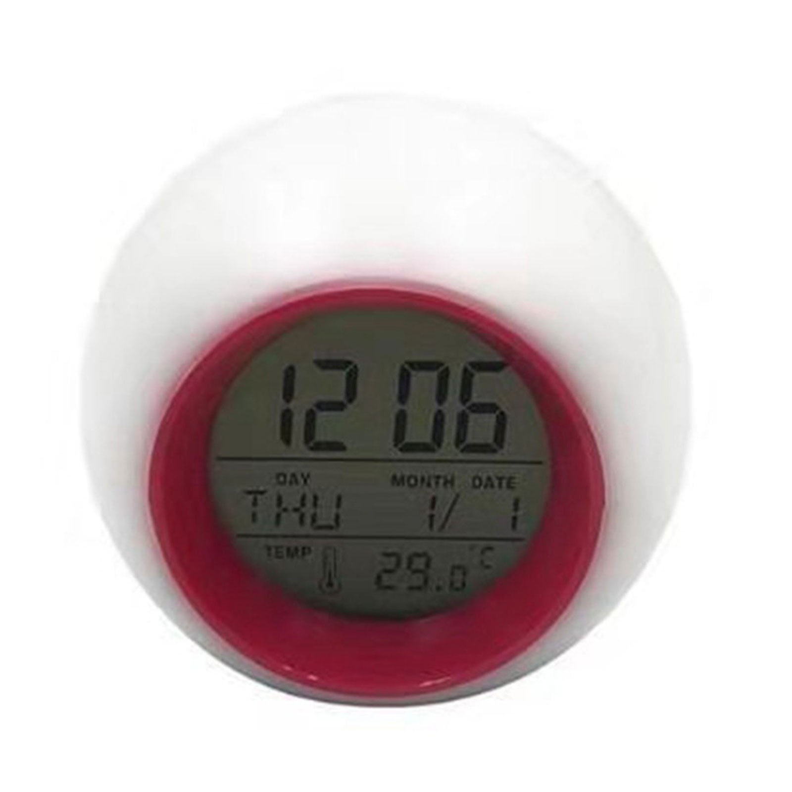 Vacemry Spherical Alarm Clock, Colorful Luminous Display with ...