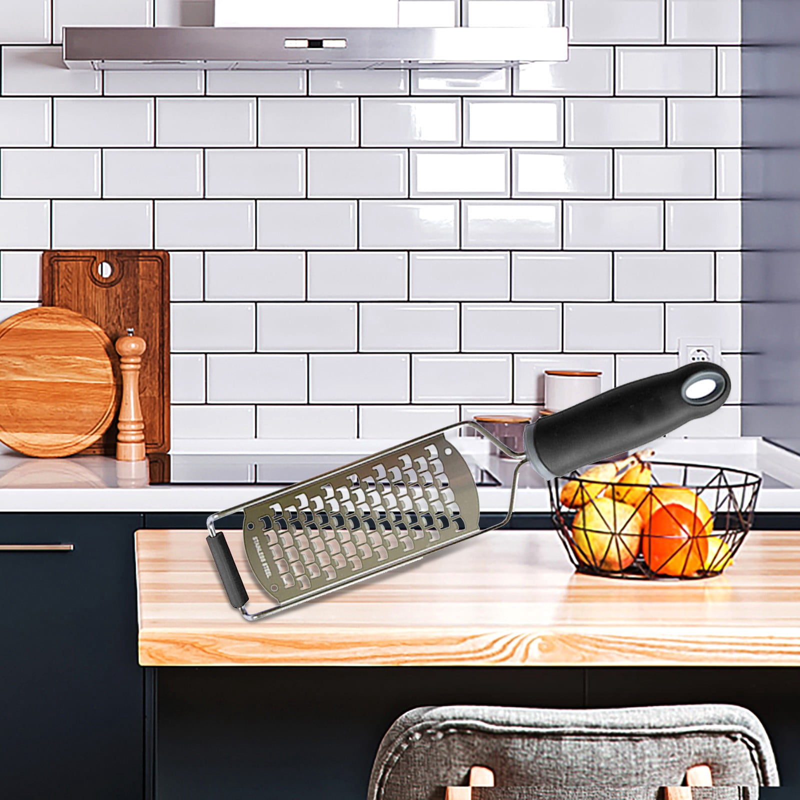 Vacemry Stainless Steel Cheese Grater, Multi-Purpose Zester for Kitchen ...