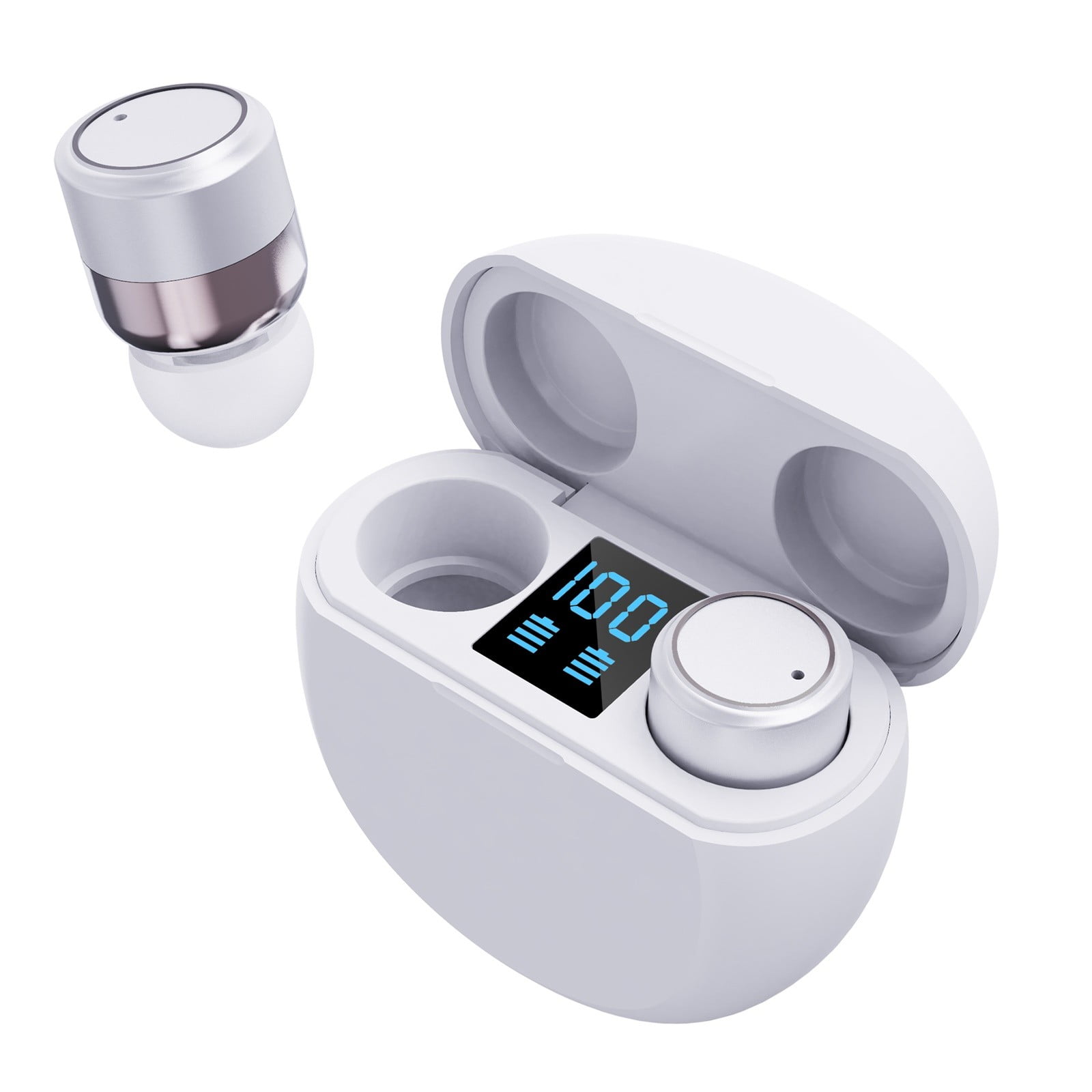 Vacemry T18 Bluetooth Earbuds, Wireless Stereo Headphones with Charging ...