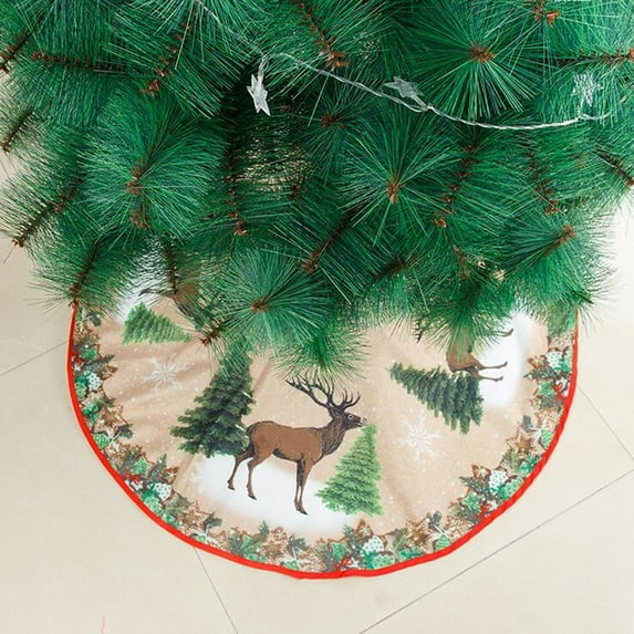 Vacemry Tree Skirt, 32 Inch Diameter Flannel Christmas Tree Bottom ...