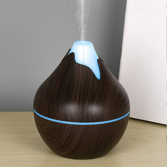 Vacemry Ultrasonic Humidifier, Wood Grain Design Humidifier for Bedroom ...
