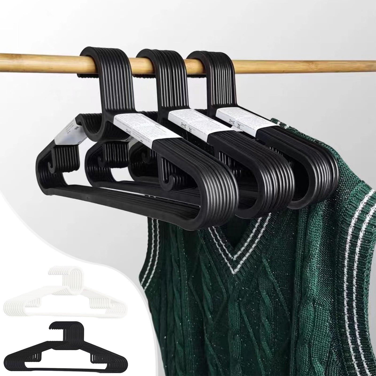 Vacemry Under $5 Ultra Slim Clothes Hangers, Non-Slip Garment Hangers ...