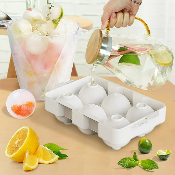 Vacemry Whiskey Ice Ball Mold, Spherical Ice Tray Mold for Cocktails ...