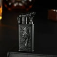 Vacemry Windproof Lighter, Electroplated Metal Dual Flame Lighter ...