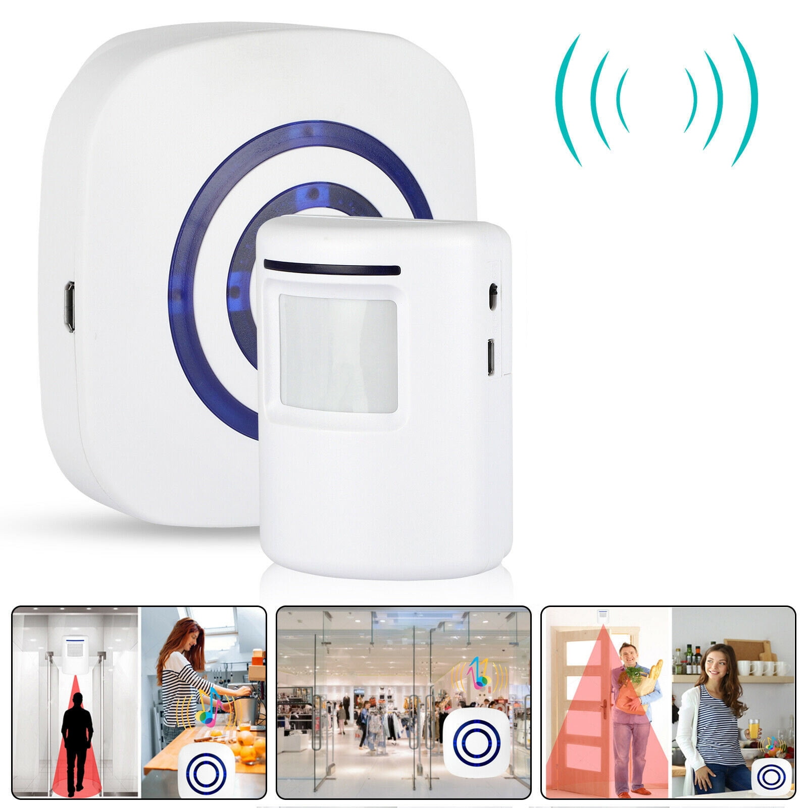 Vacemry Wireless Door Alarm, Motion Sensor Alert System for Home ...