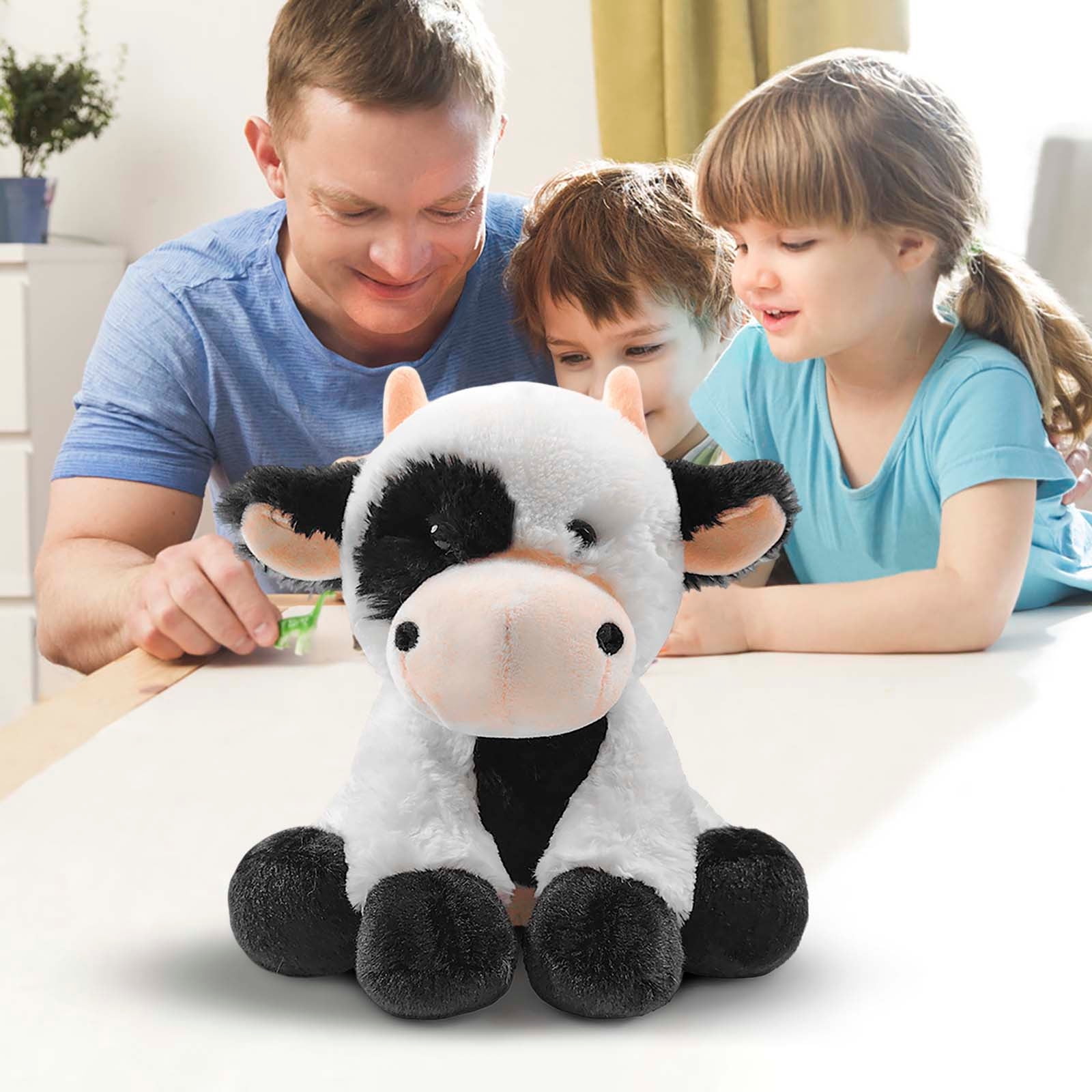 Vacemry under $5 Cow Stuffed Animal, Cow Plush Animal Doll, Realistic ...