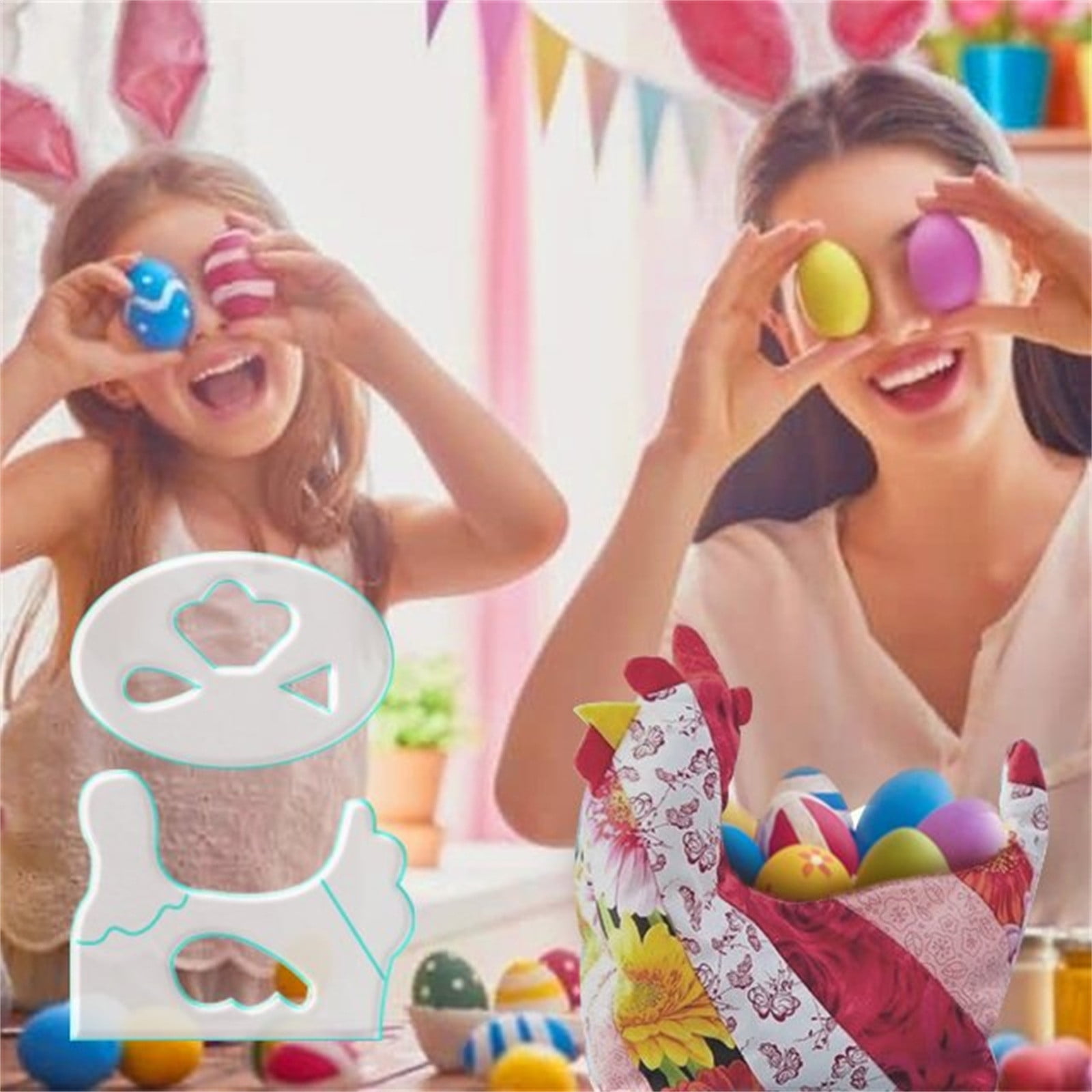 Vacemry under $5 Sewing Template Set, Egg Basket Sewing Template Ruler ...