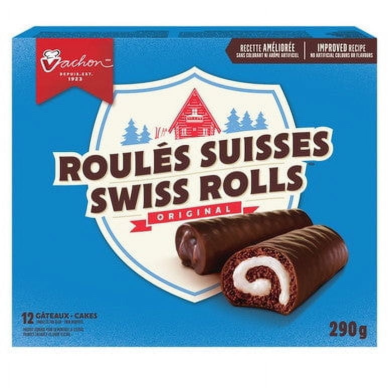 Vachon, Original Swiss Rolls Cakes 290g/10.2 oz, 12ct - Walmart.com